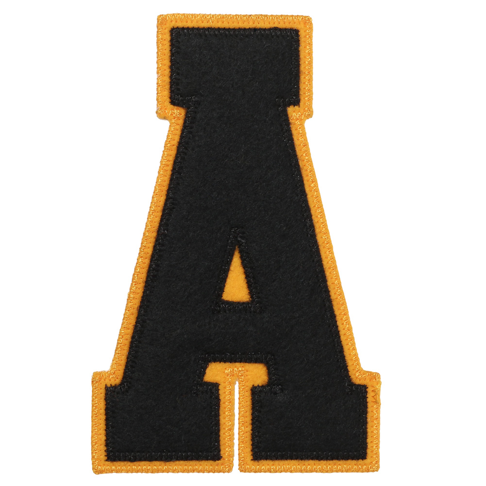 Made in USA varsity jacket lettering and letterman jacket patches